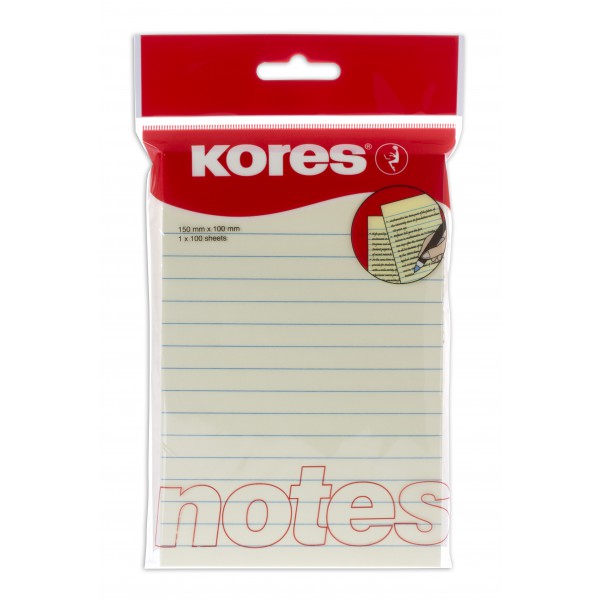 BLOC NOTE JAUNE LIGNE 150X100MM - boutiquescolaire.com