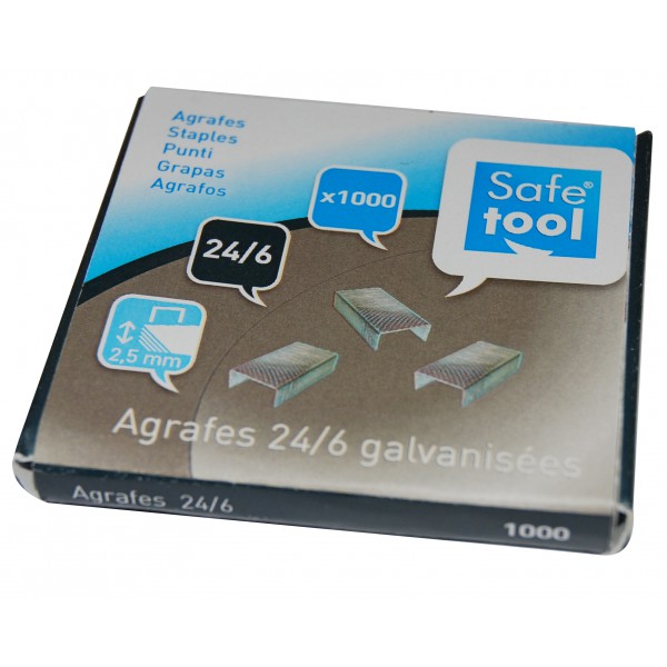AGRAFES 24/6 - BOÎTE DE 1000 - boutiquescolaire.com