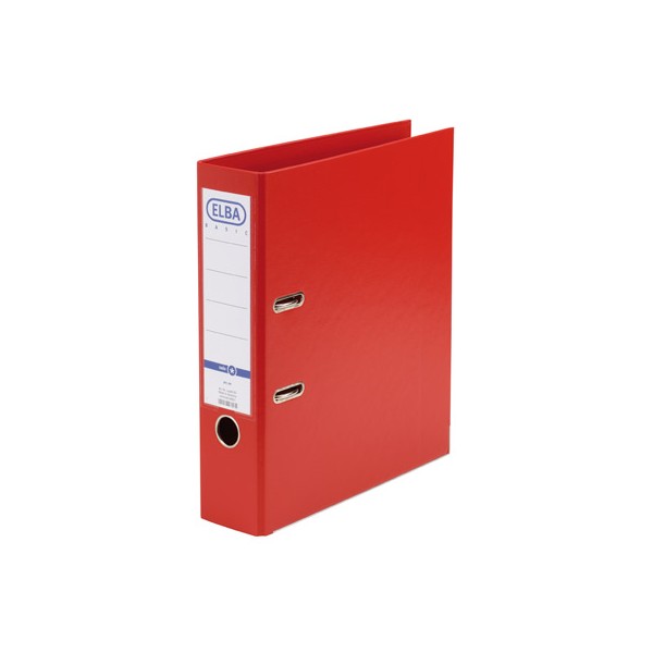 CLASSEUR À LEVIER D80 ROUGE - boutiquescolaire.com