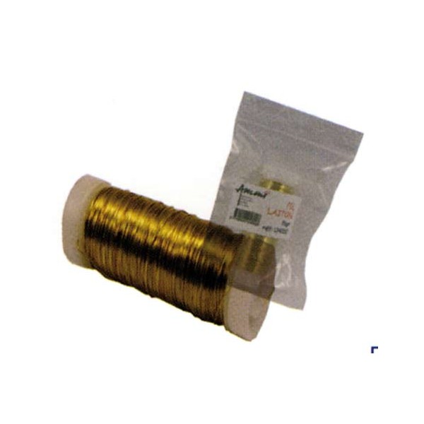 FIL LAITON DORÉ BOBINE 50GR - boutiquescolaire.com
